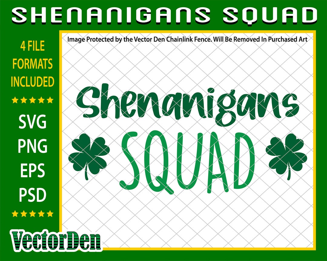 Shenanigans Squad Color SVG, Lucky SVG, Irish SVG, St Patrick's Day ...