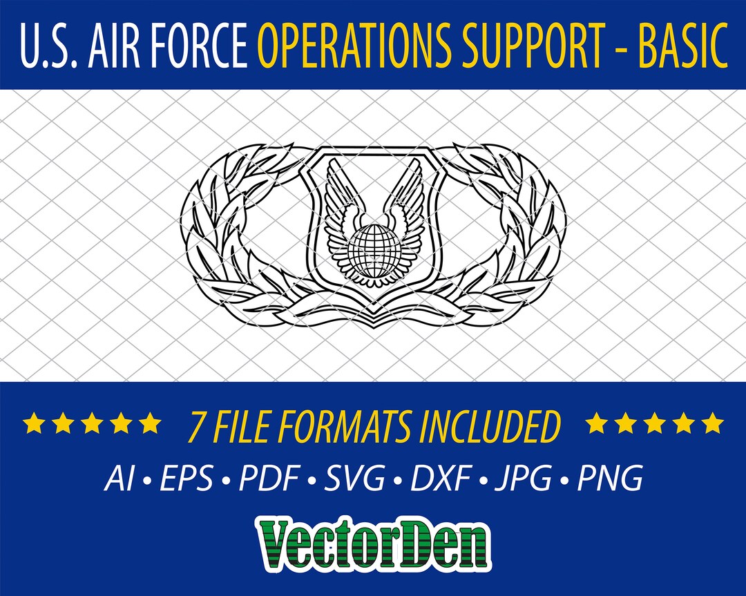 U.S. Air Force Operations Support - Basic -vector Insignia - Etsy