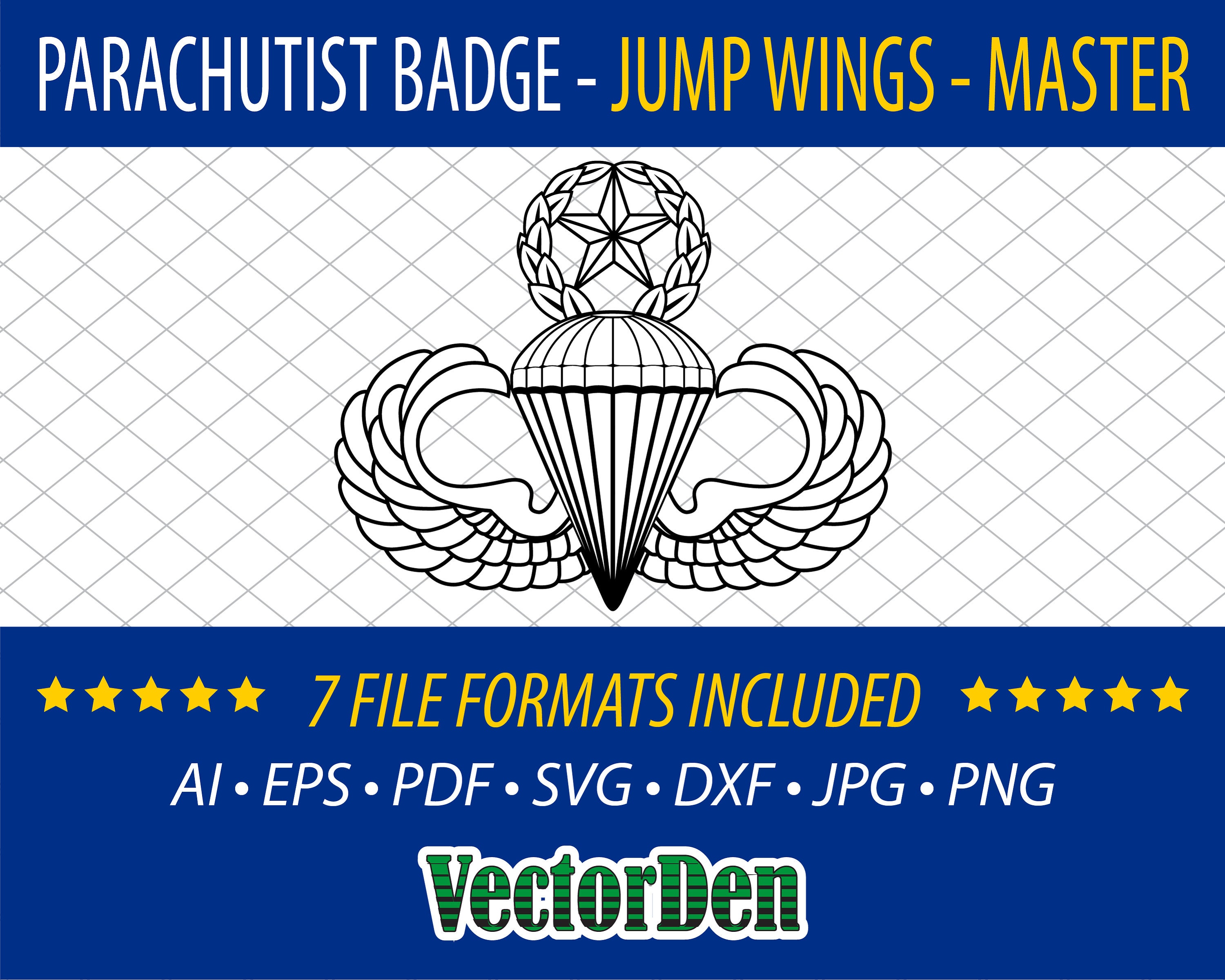 Parachutist Badge - Jump Wings - Master - Etsy