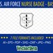 U.S. Air Force Nurse Badge - Basic - Vector Nurse Insignia - Etsy
