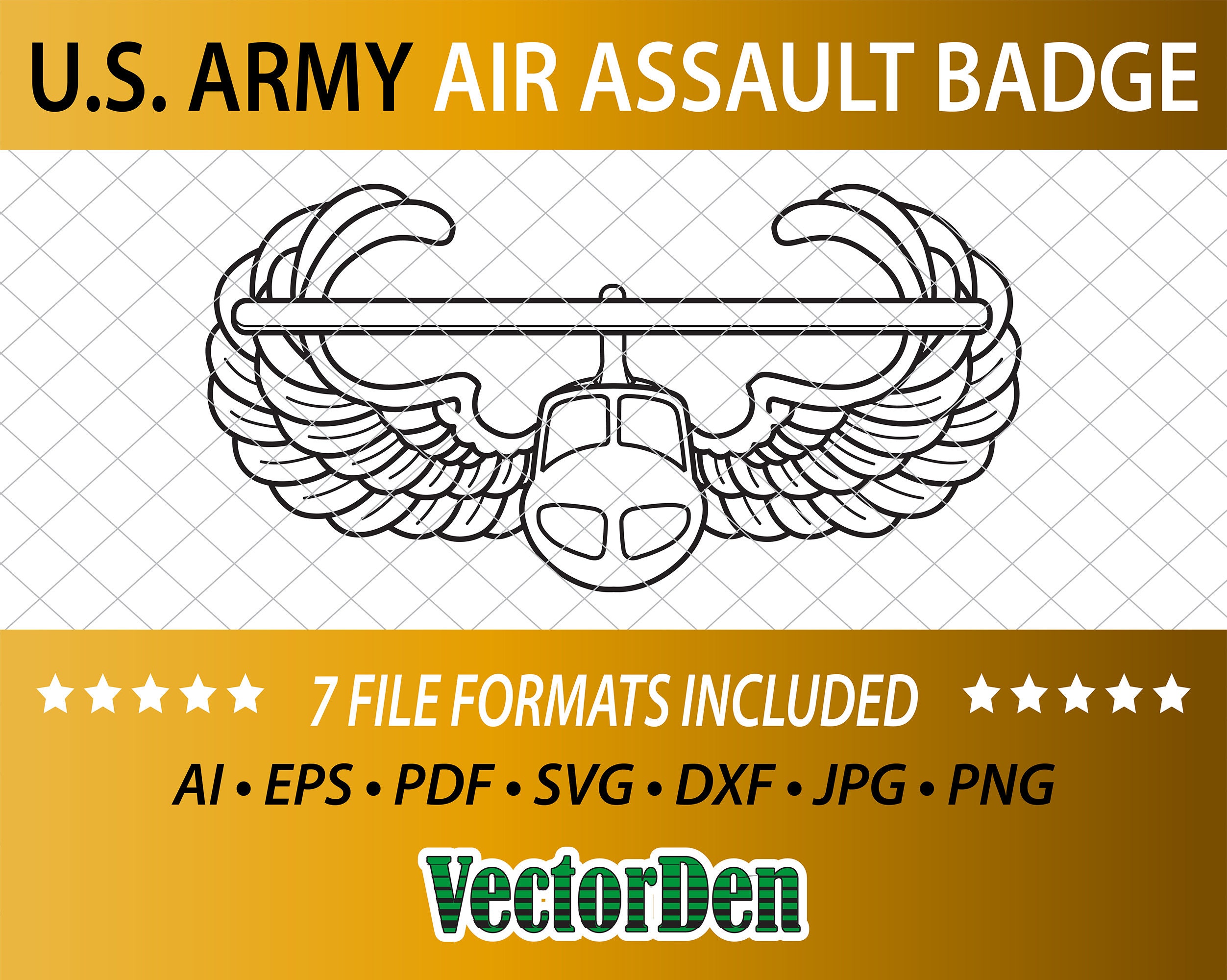 U.S. Army Air Assault Badge - Vector Insignia - Etsy