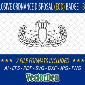 Explosive Ordnance Disposal EOD Badge Basic - Etsy