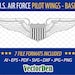 U.S. Air Force Pilot Wings - Basic - Vector Pilot Badge Insignia - Etsy