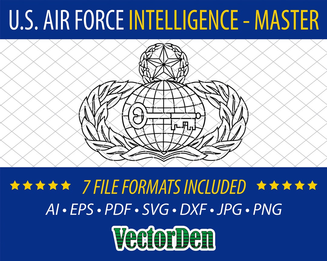 U.S. Air Force Intelligence Badge - Master - Vector Insignia - Etsy
