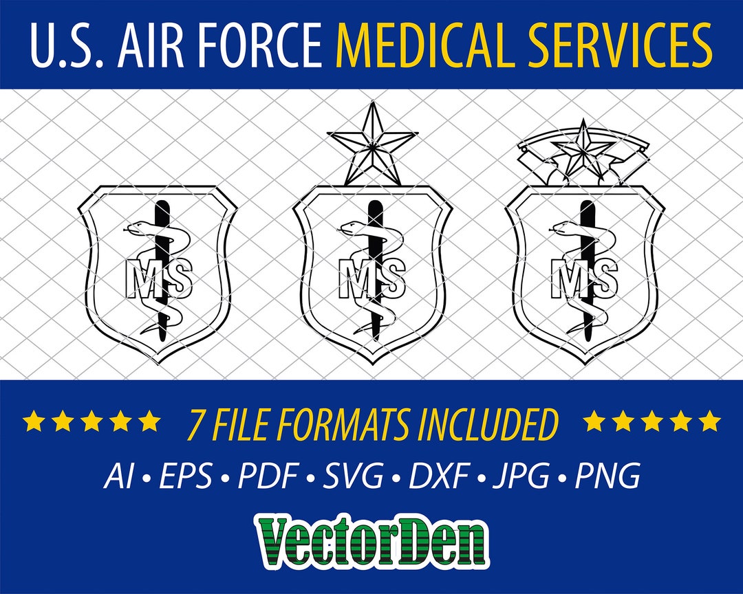 U.S. Air Force Medical Services Badge - Vector Medical Services ...