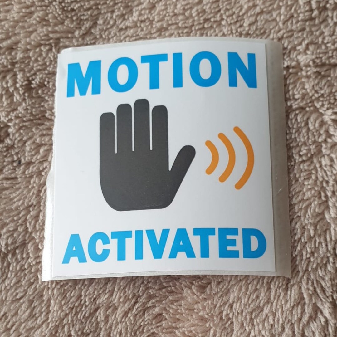 Motion Activated Stickers Pack of 10 - Etsy