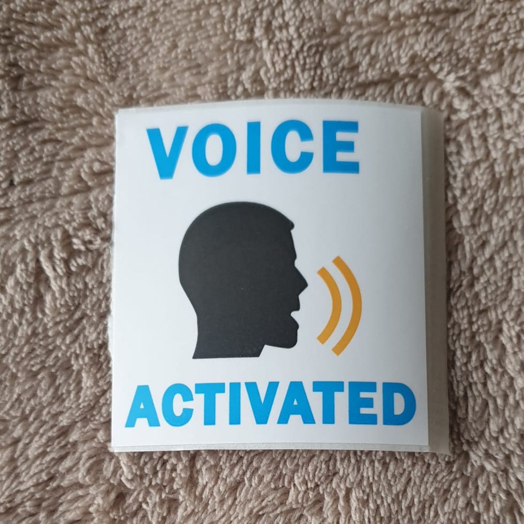 Voice Activated Stickers Pack of 10 - Etsy