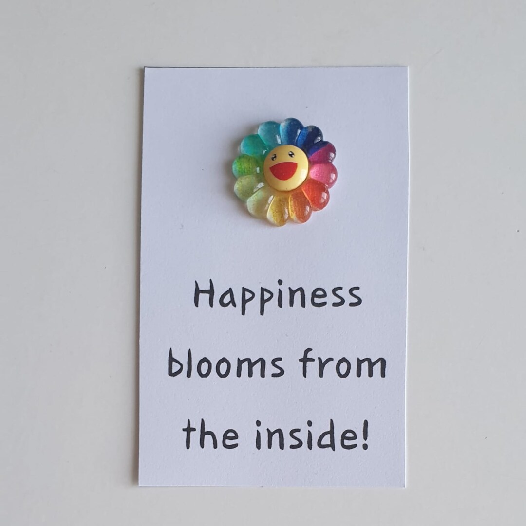 Happiness Blooms From the Inside Token Gift - Etsy
