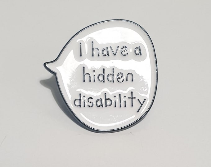 Hidden Disabilities Pin Badges Visual Impairment, Fibromyalgia, Autism ...
