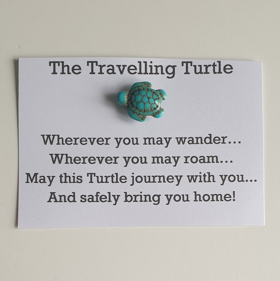 The Travelling Turtle, Cute Small Turtle Token Gift - Etsy