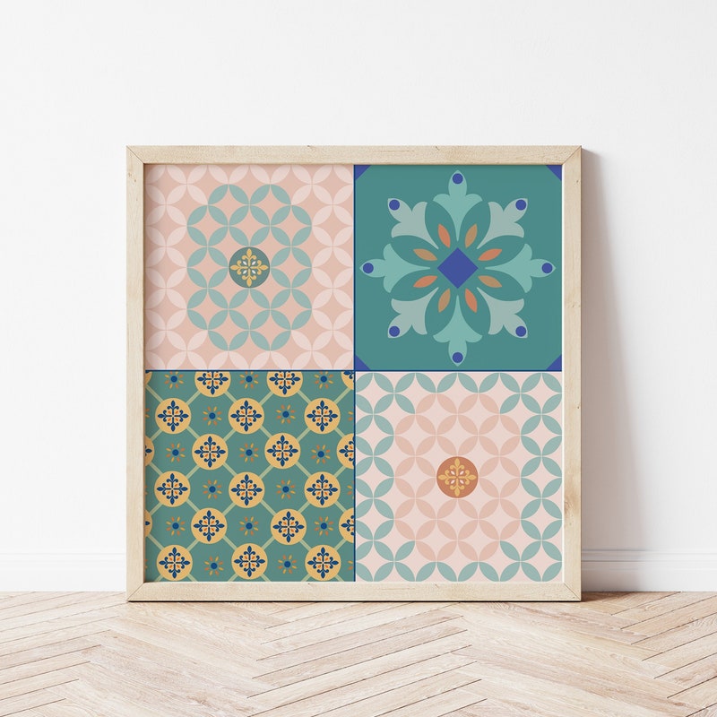 Moroccan Tile Wall Art - Etsy