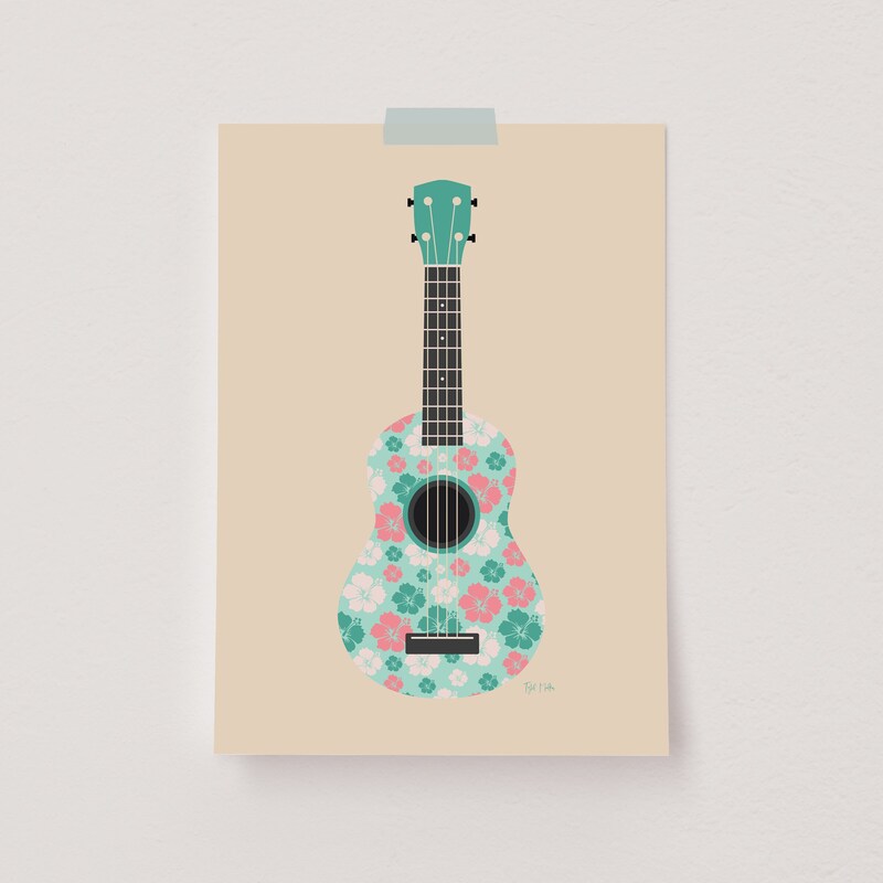 Ukulele Art Print - Etsy