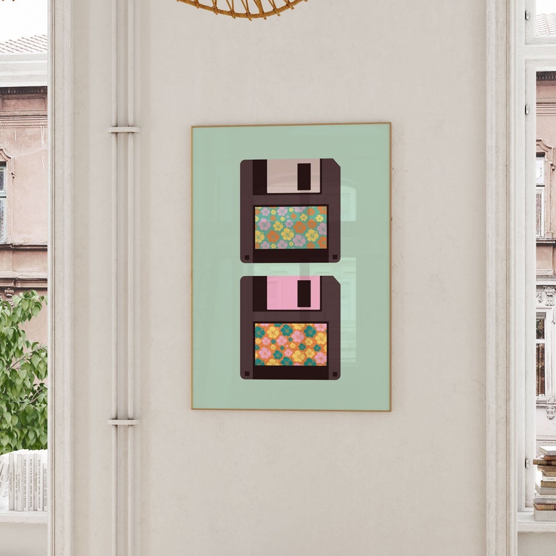 Floppy Disk Art - Etsy