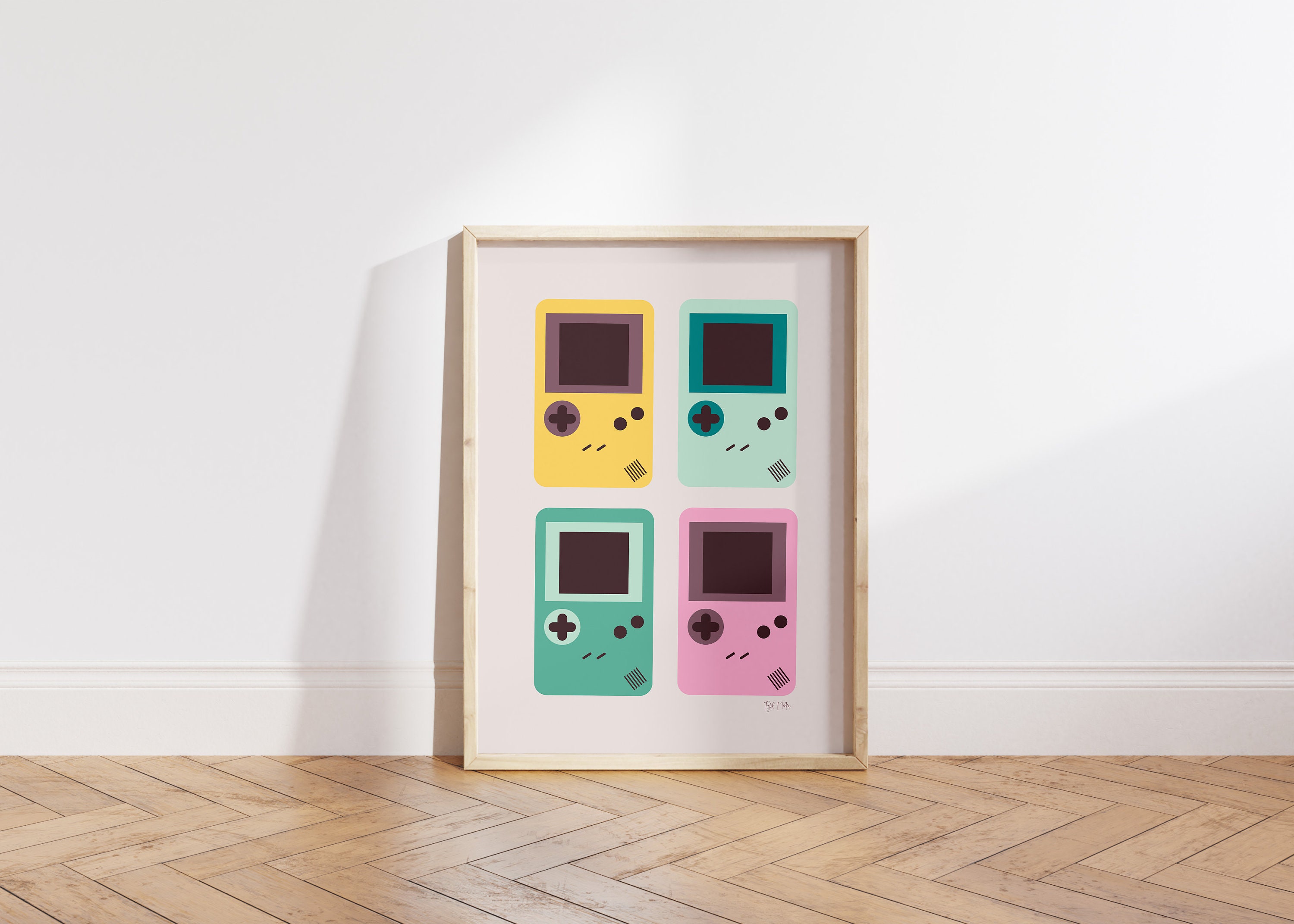 Game Boy Wall Art, 90s Poster, Retro Inspired Print, Preppy Wall Art ...