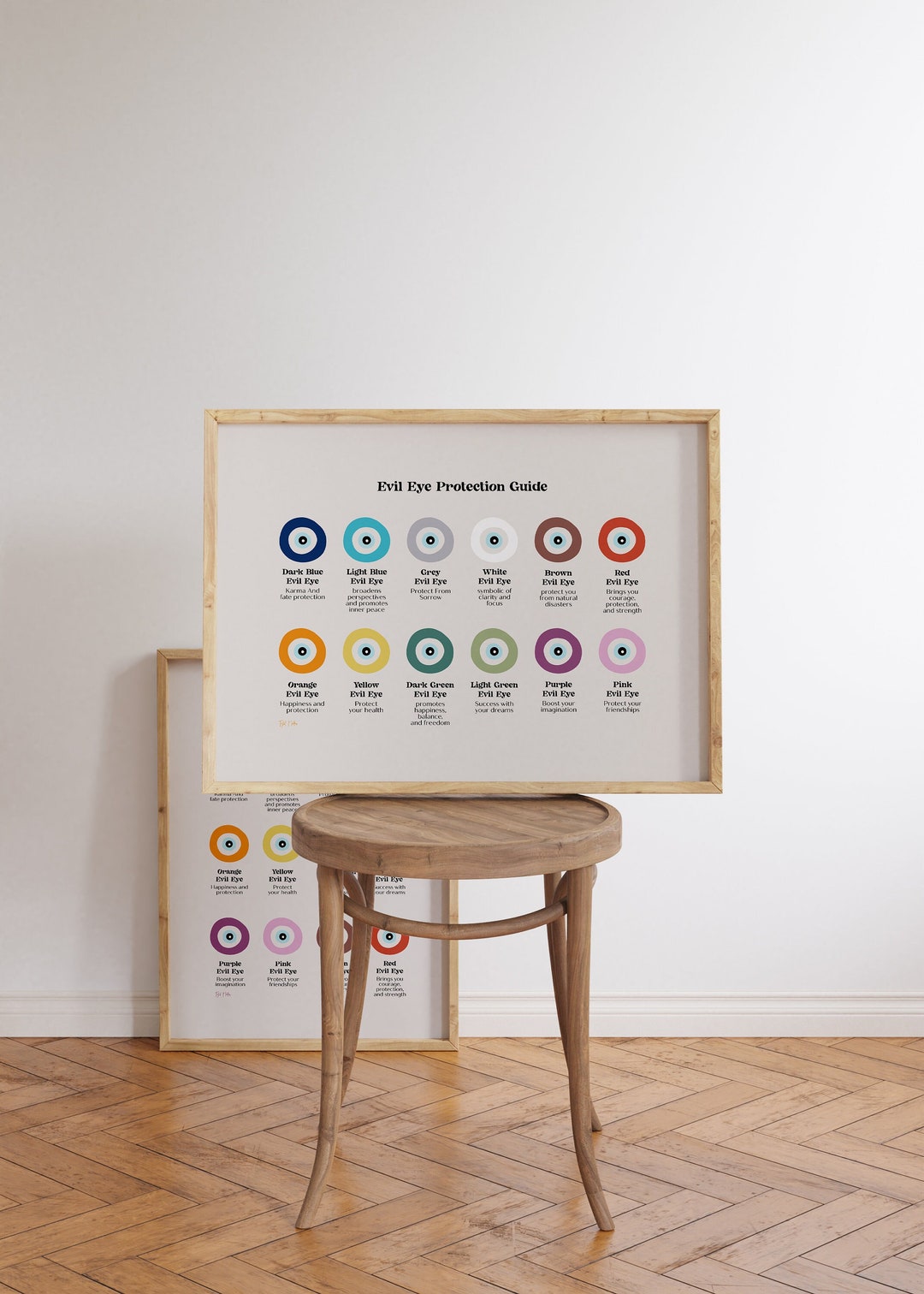 Evil Eye Protection Guide Print, Types of Evil Eyes, Colorful Evil Eyes ...