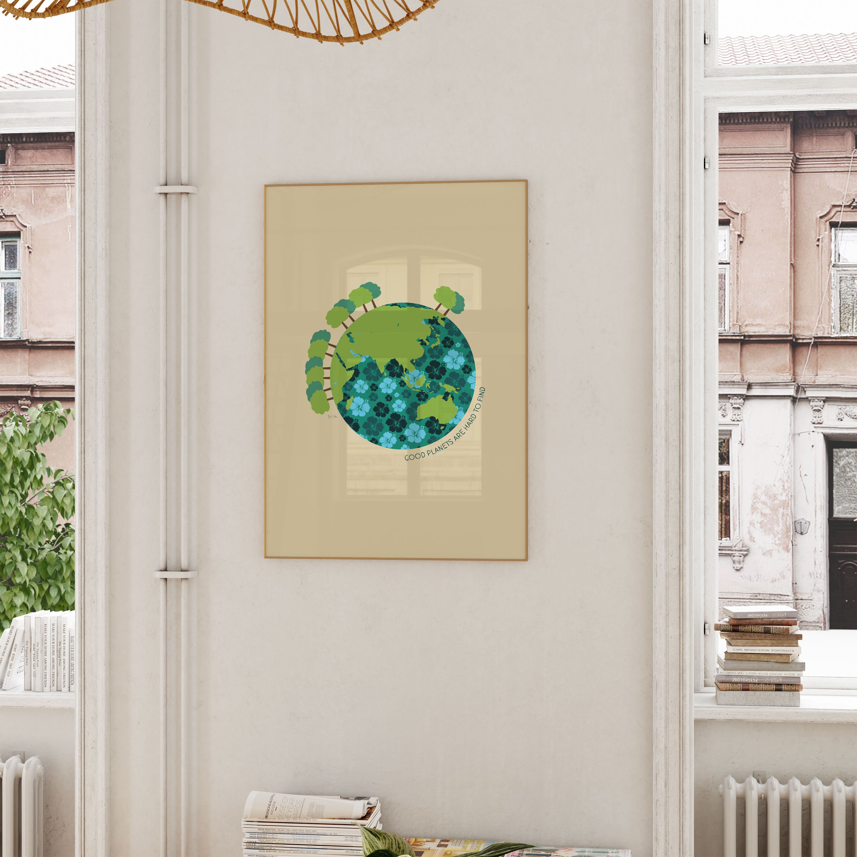 Planet Earth Wall Art, Environmental Print, Earth Day Poster, Save the ...