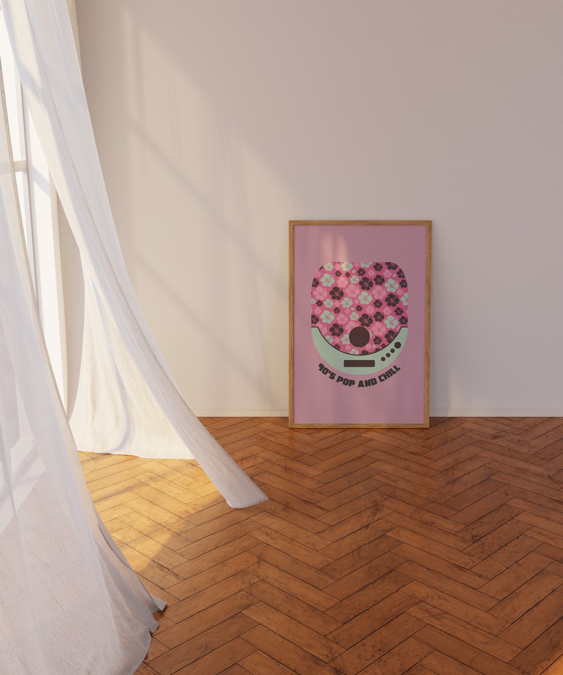 90s Music Poster 90s Wall Art Preppy Wall Art Discman Gift - Etsy