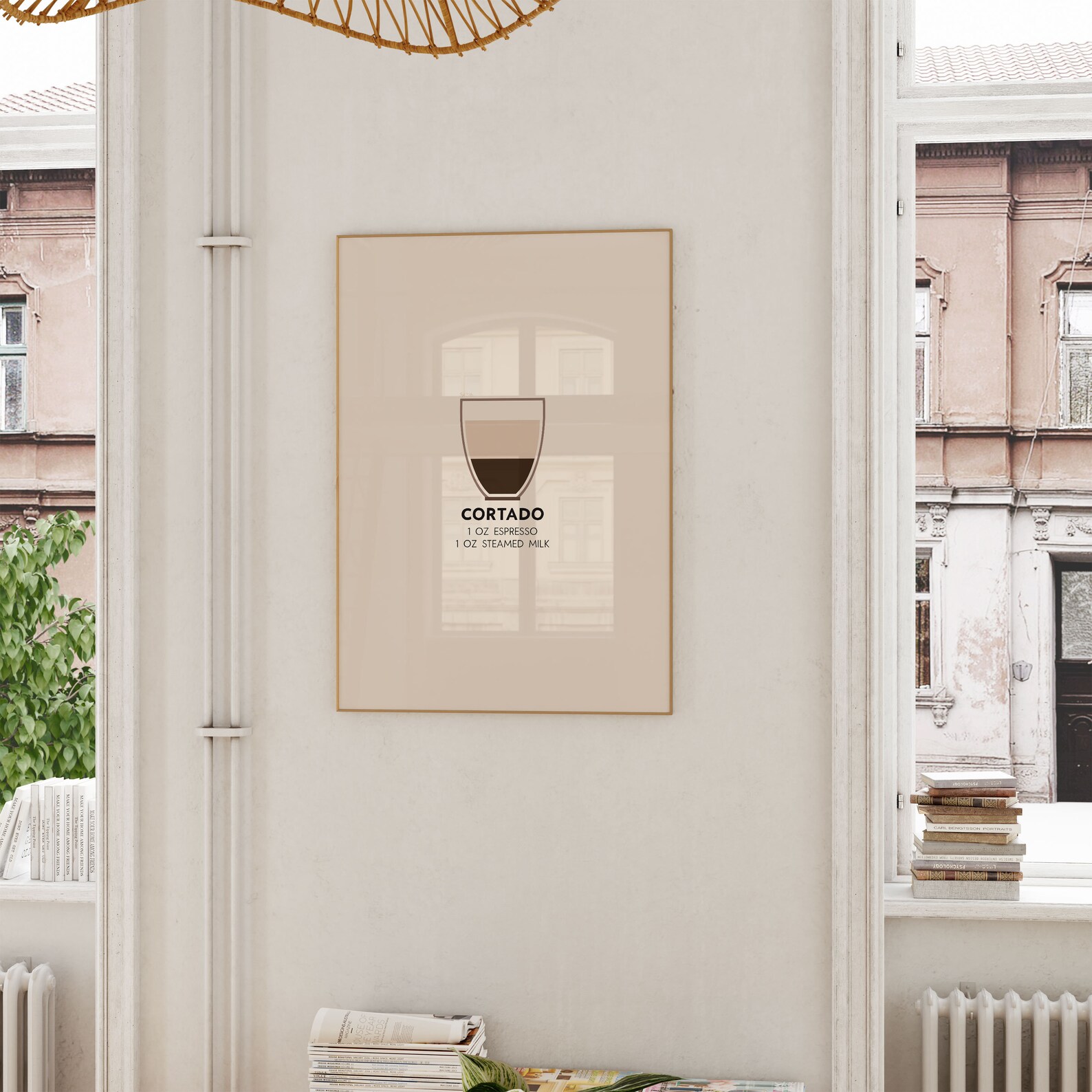 Coffee Poster, Cortado Coffee Wall Art, Coffee Guide, Illustrated Art ...