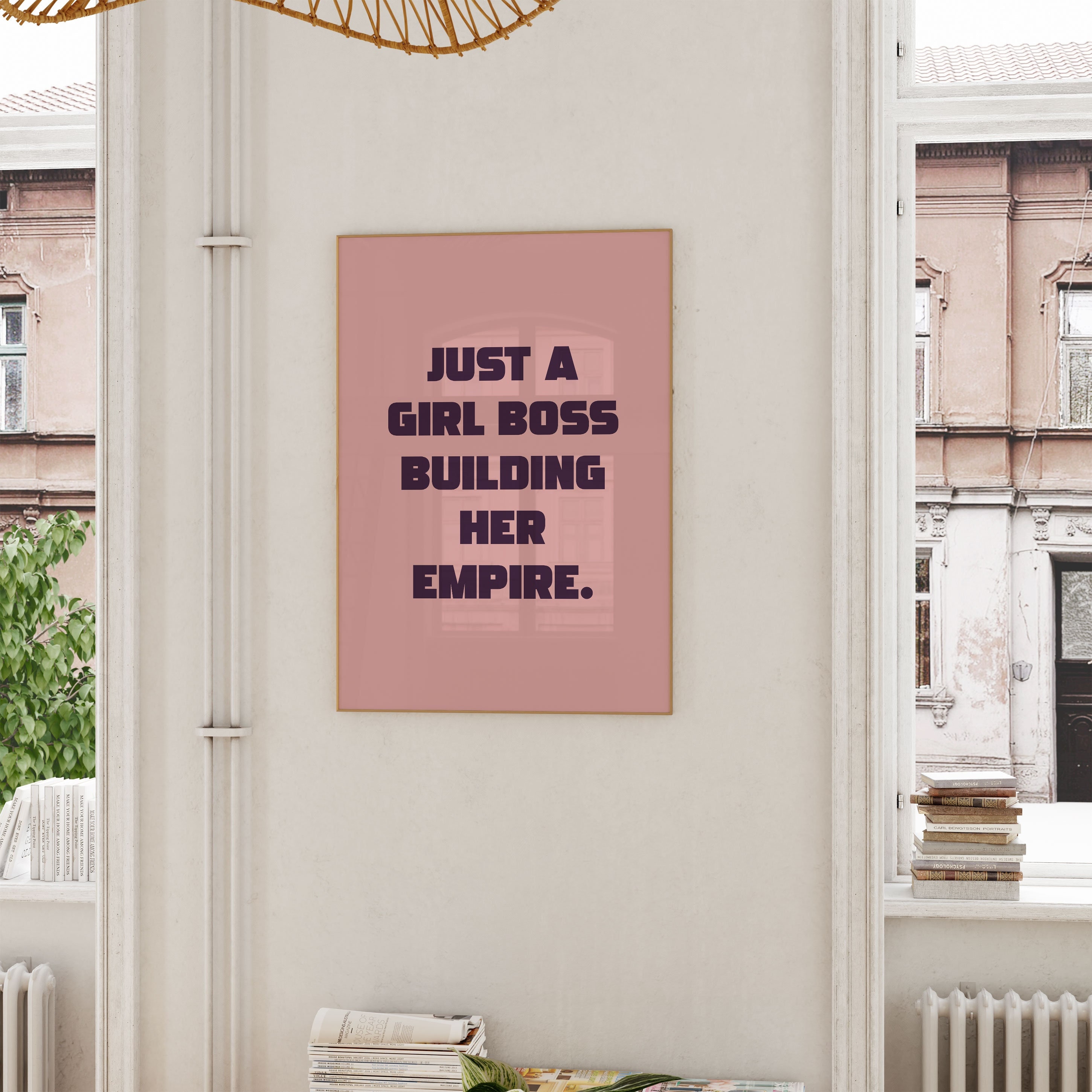 Boss Print, Affirmation Wall Art, Girl Boss Office Decor, Success Wall ...