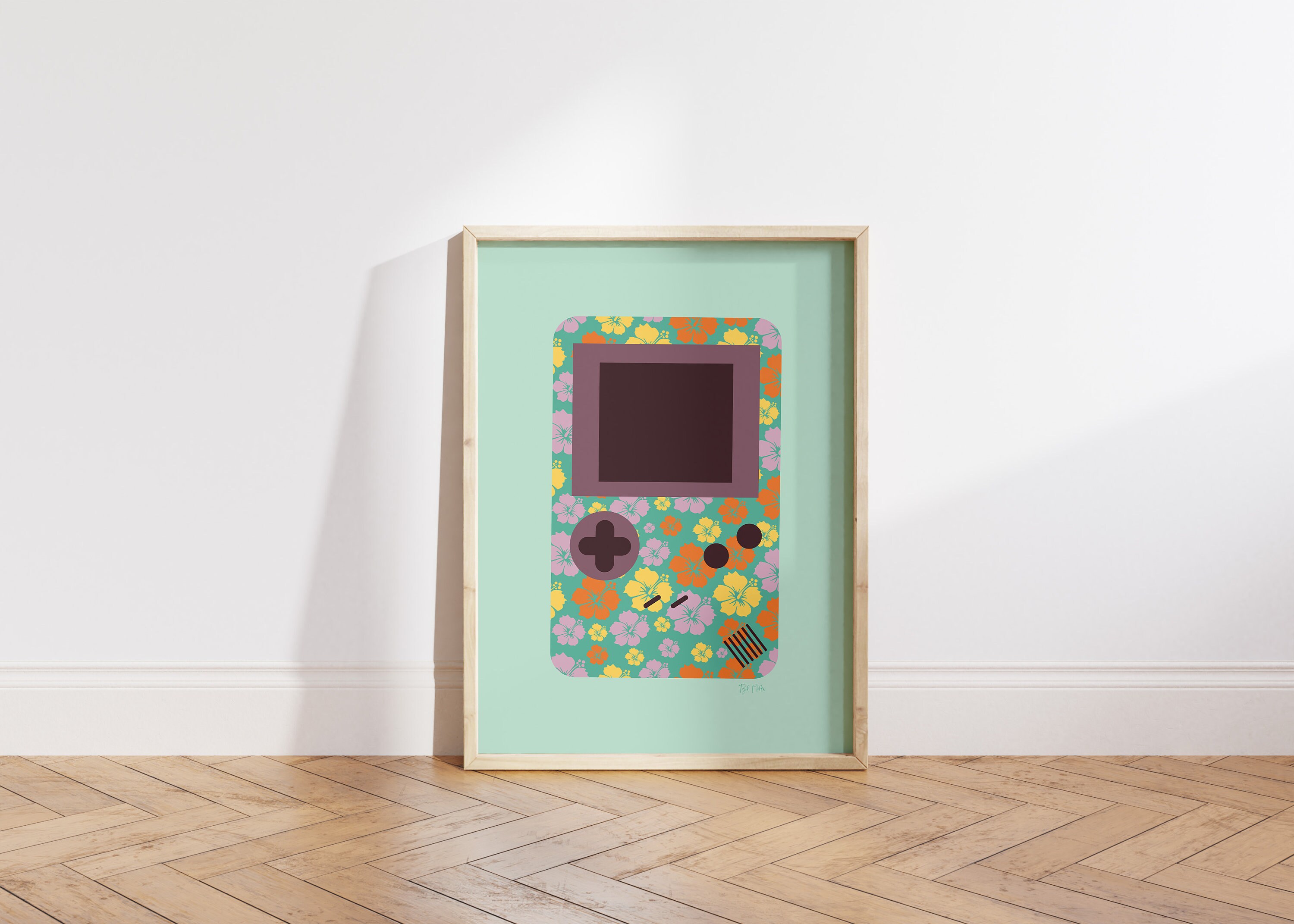 Game Boy Print, 90s Poster, Preppy Wall Art, Retro Inspired Print, 90s ...
