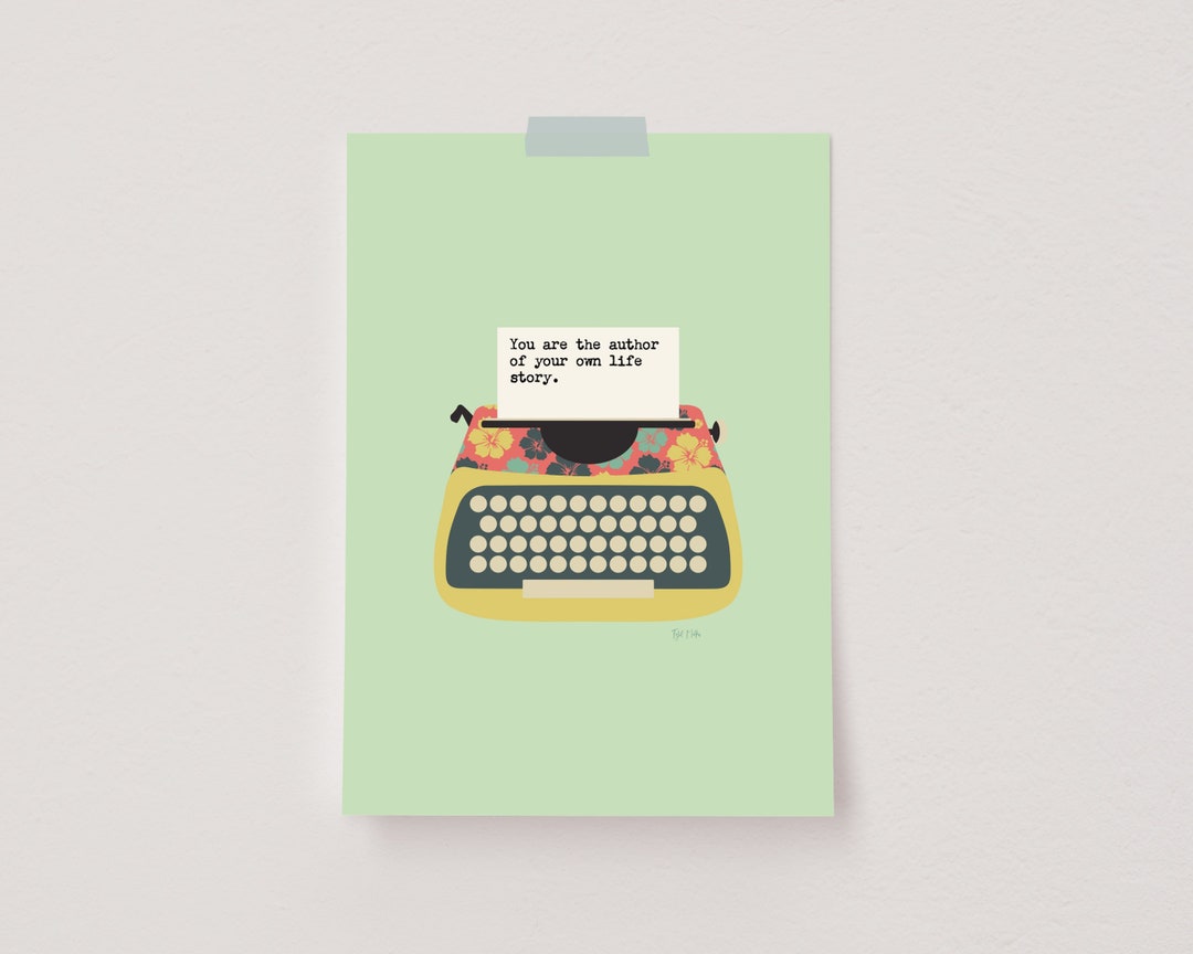 Typewriter Print, 70s Retro Wall Art, Vintage 70s Poster, Retro Quote ...