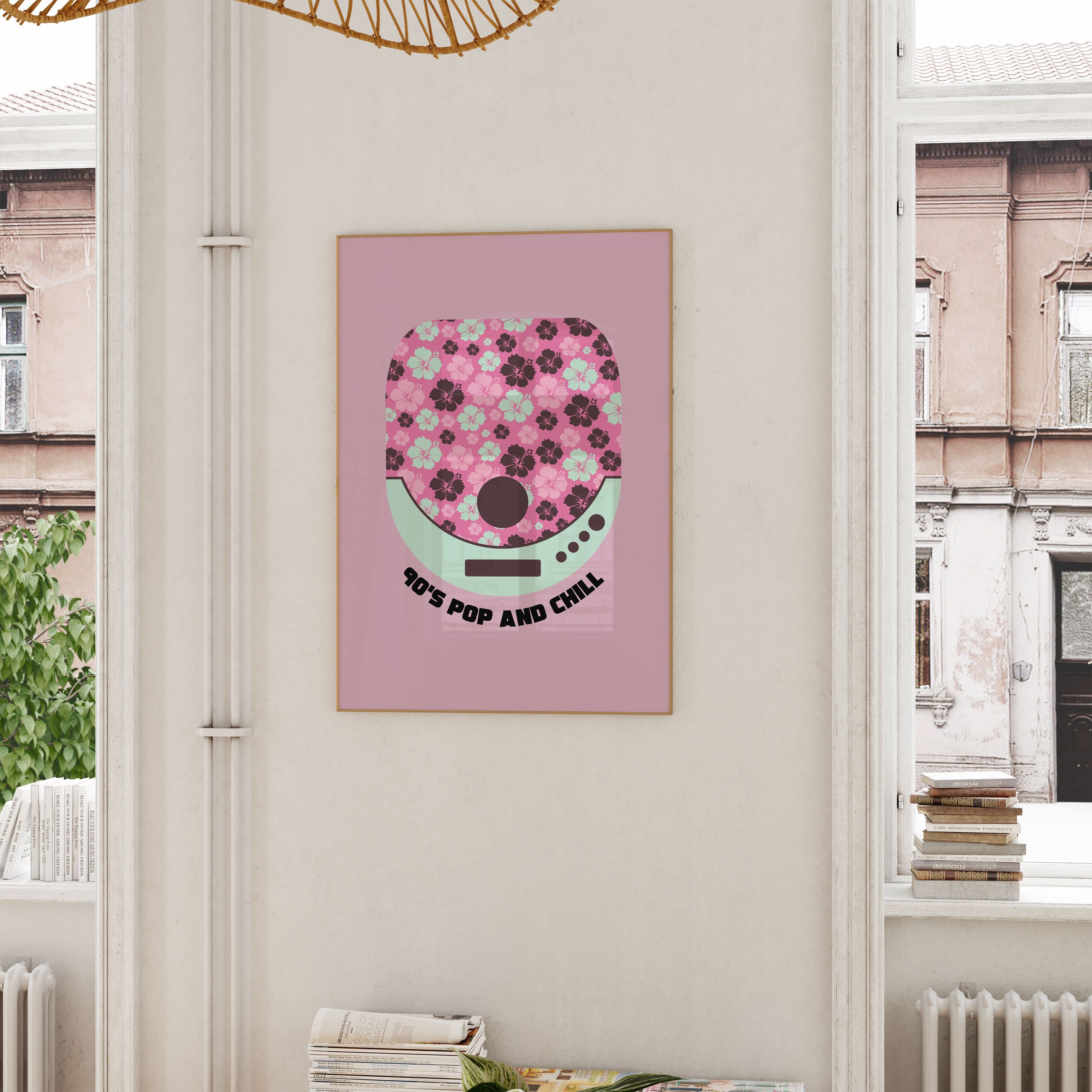 90s Music Poster, 90s Wall Art, Preppy Wall Art, Discman Gift, 90s ...