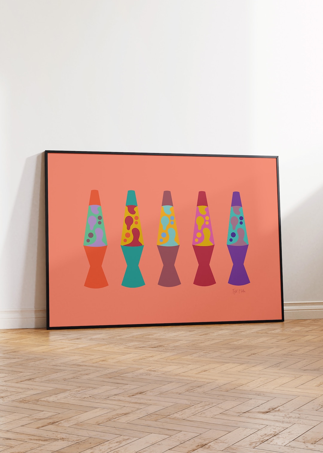 Lava Lamp Poster, Colorful Retro Print, 90s Wall Art, Early 2000s Decor ...