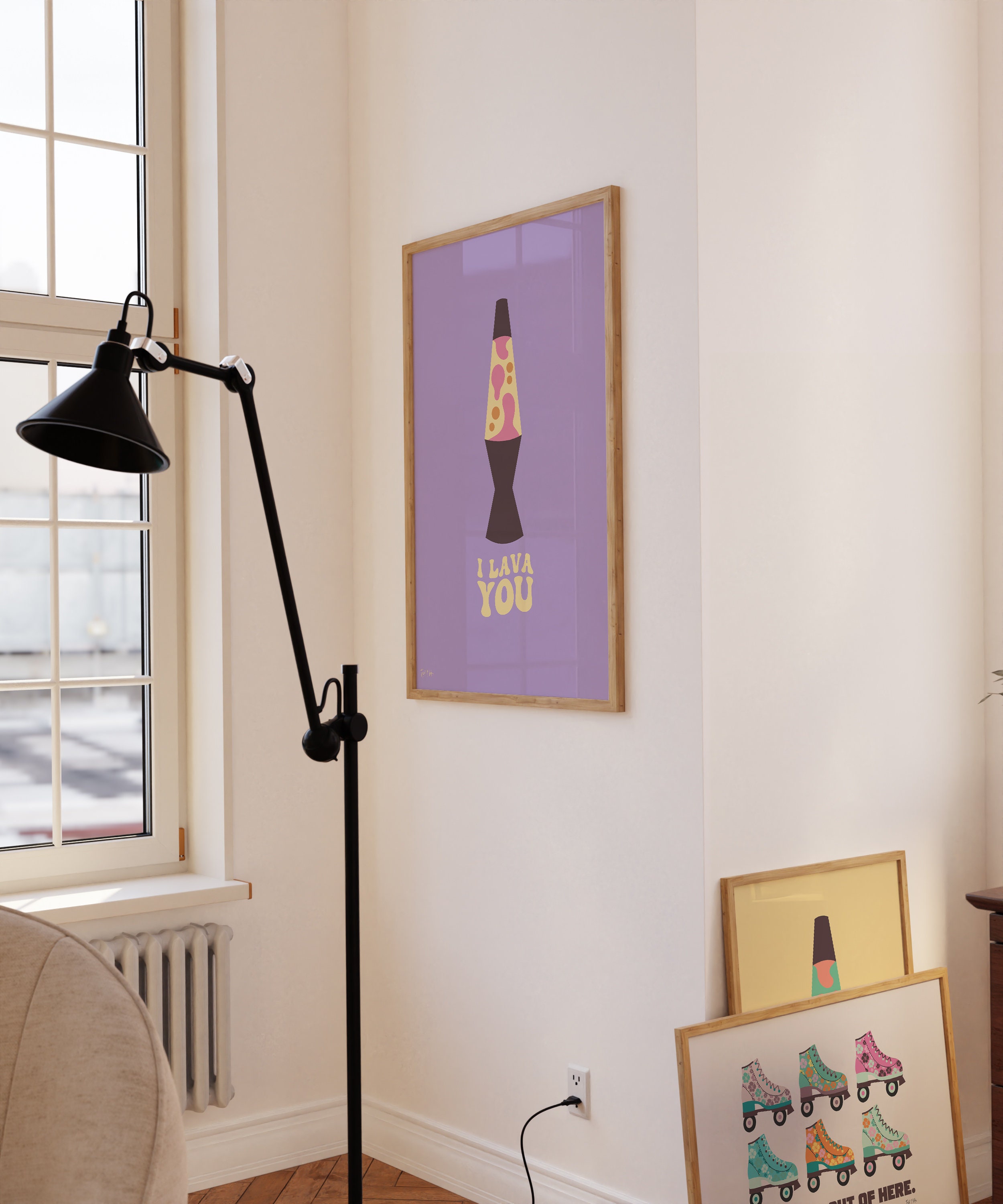 Lava Lamp Wall Art, 90s Poster, Motion Lamp Print, Preppy Wall Art ...