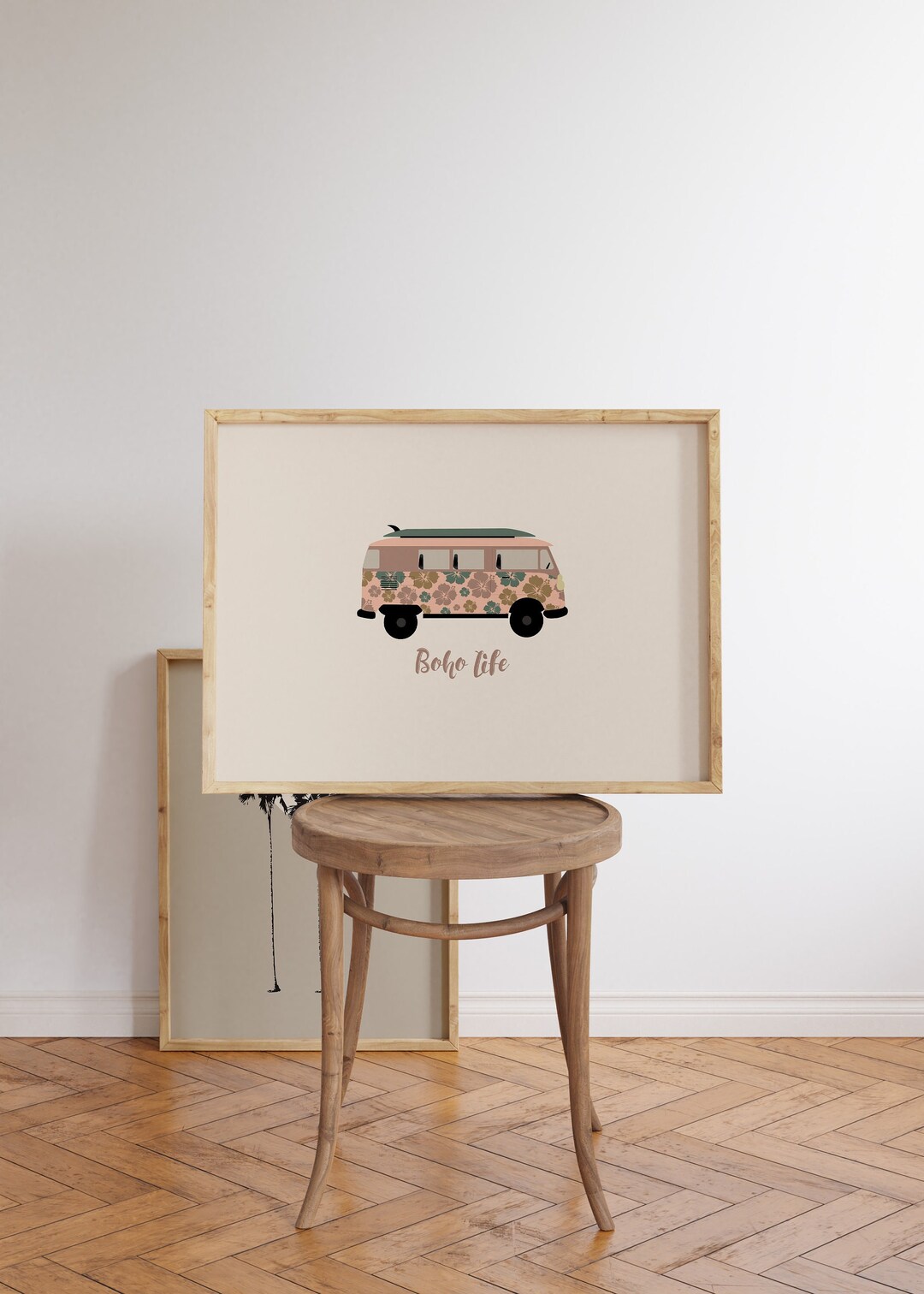 Hippie Van Print, Retro Van Print, Van Life Gift, Bohemian Poster, Room ...