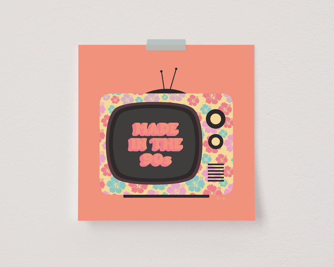 90s Poster, 90s TV Print, 90s Wall Art, Preppy Wall Art, 90s Nostalgia ...