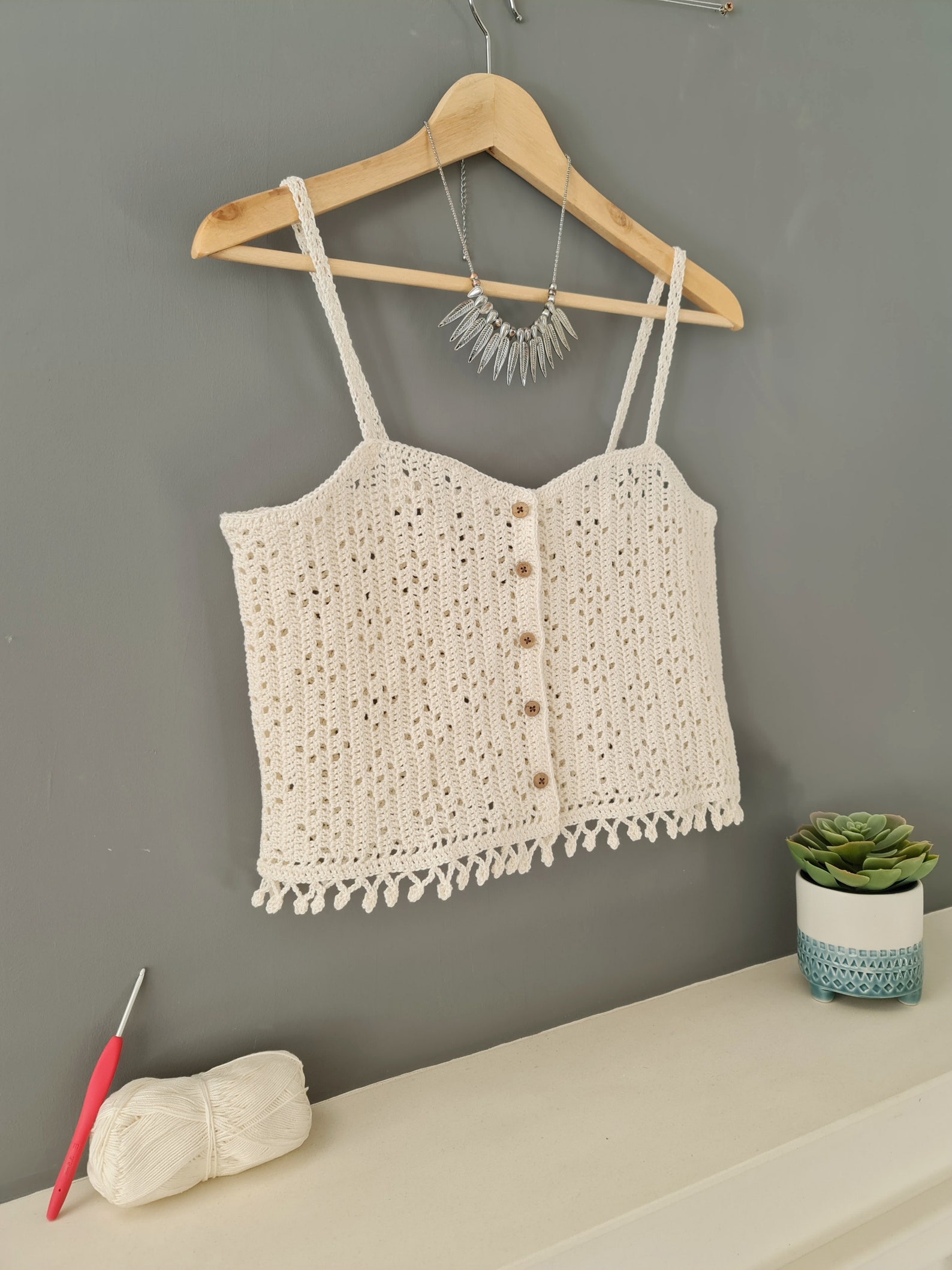 Crochet Pattern Diamond and Fringe Summer Top. Written and Charts - Etsy