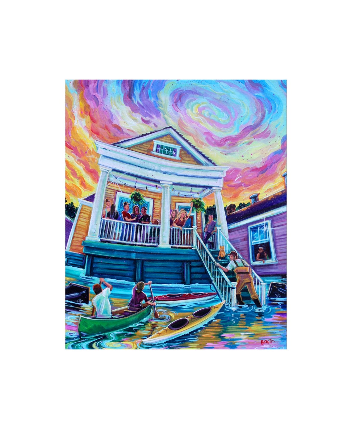 Hurricane Party 8x10 Print Limited Edition of 150 - Etsy