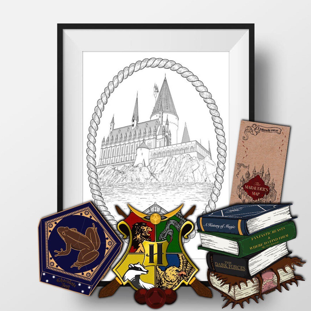 Harry Potter Hogwarts A4 & A3 Bundle - Etsy