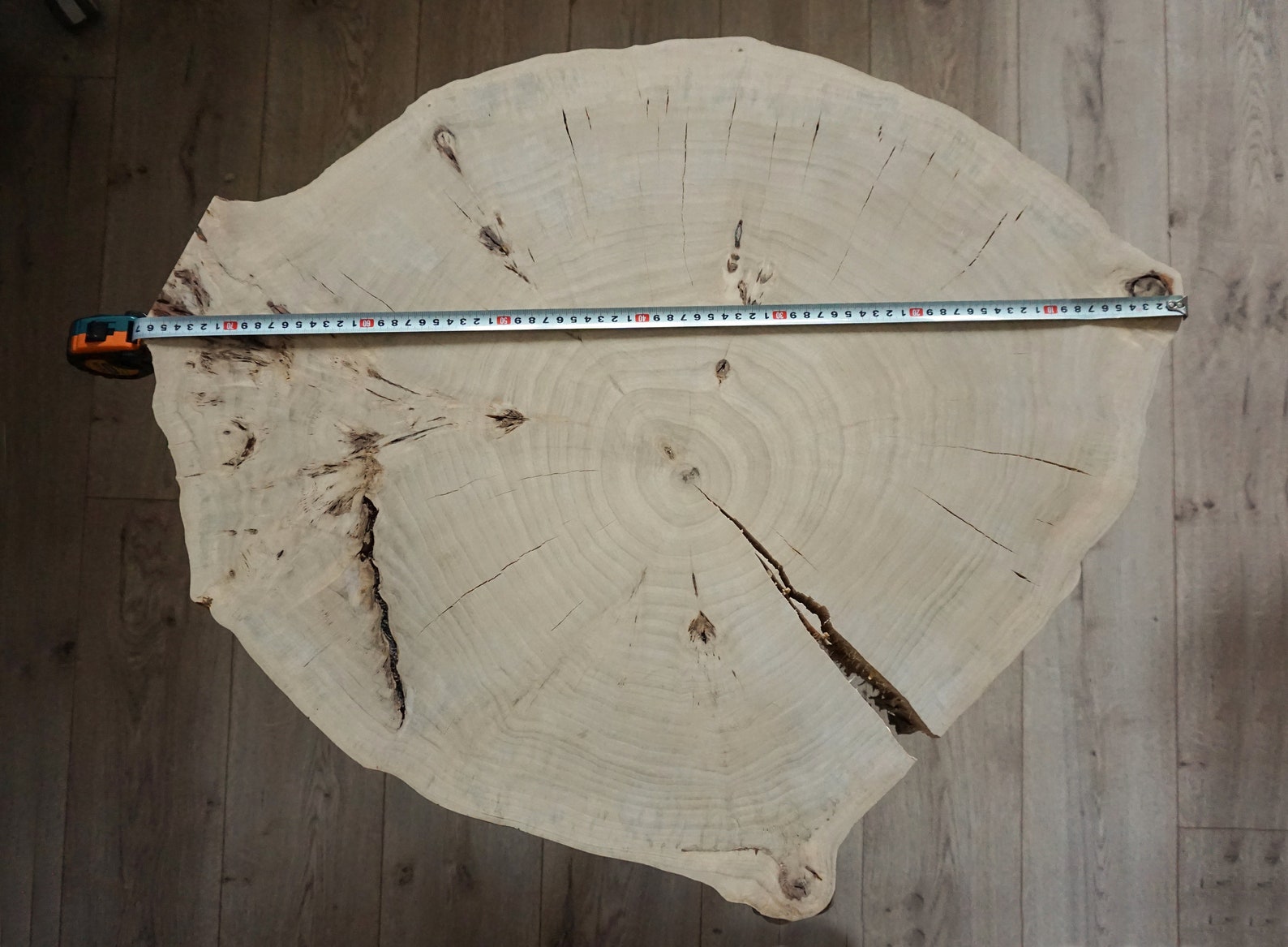 Natural Wood Slab Table, Round Coffee Table, Live Edge, Rustic Wood ...