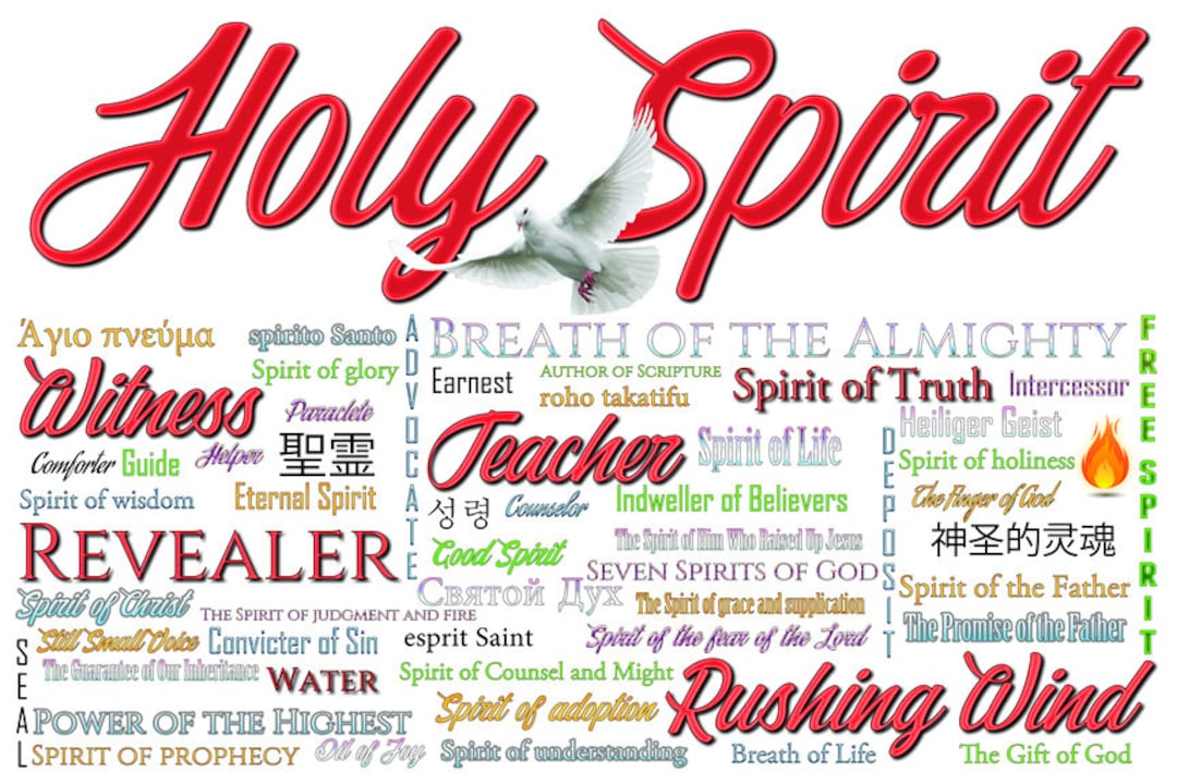 Name of the Holy Spirit [color-w] - Christian Art, Wall, Names ...
