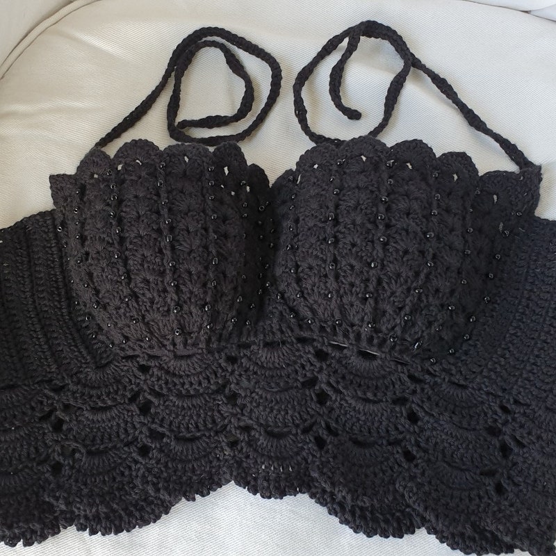 Crochet Top Corset Back - Etsy