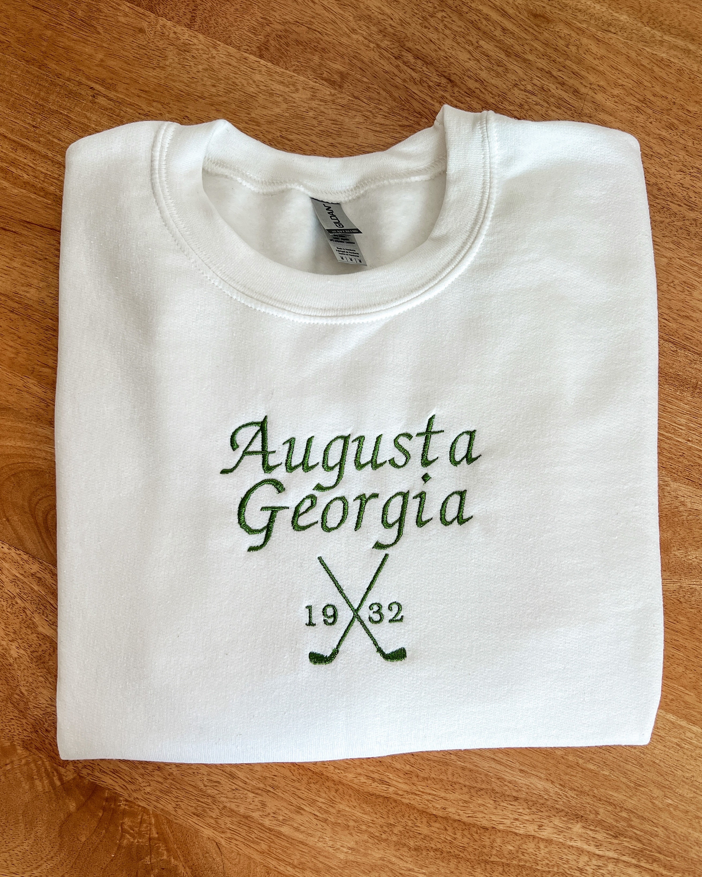 Classic Augusta National Sweatshirt Embroidered Masters Golf Party ...