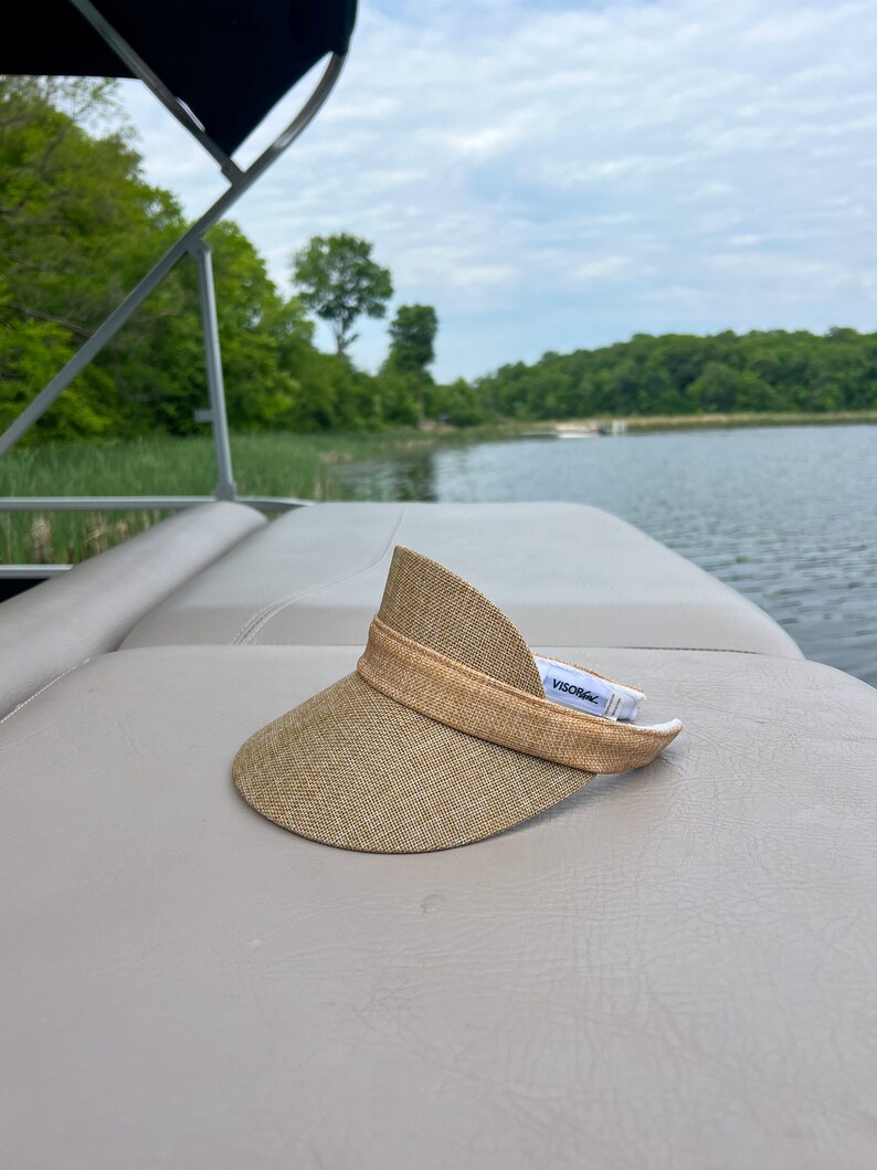 Straw Visor for Women Quality Women Raffia Visor Bachelorette Party Gift Wide Brim Visor Summer ...