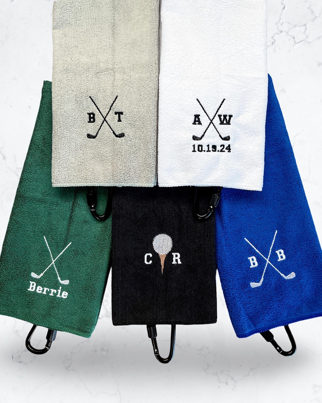 Personalized Golf Towel Golf Gift Embroidered Golf Groomsmen Gift ...