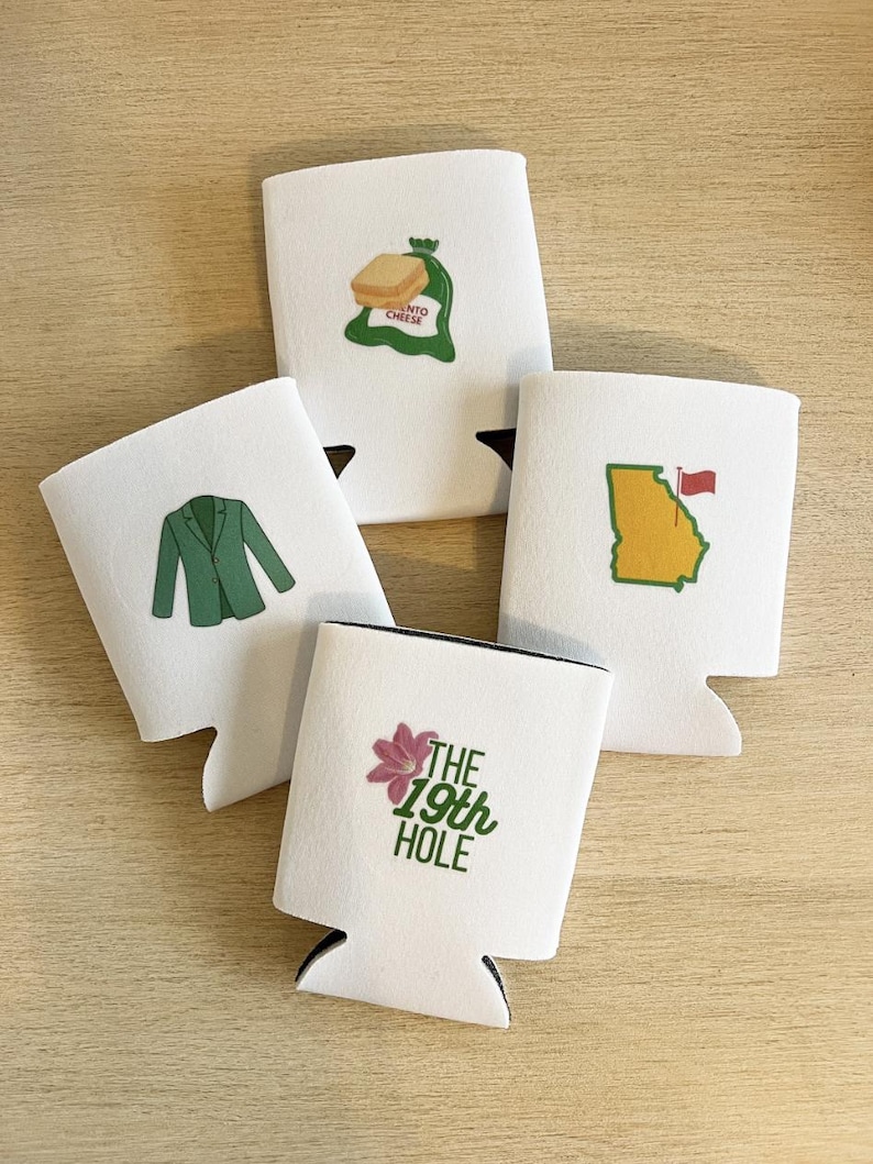 Masters Golf Party Can Cooler Set the Masters Golf Theme Party Decor ...