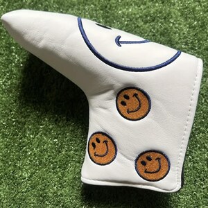 Golf Headcover Smiley Face Putter Headcover Golf Club Cover Golf Gift ...