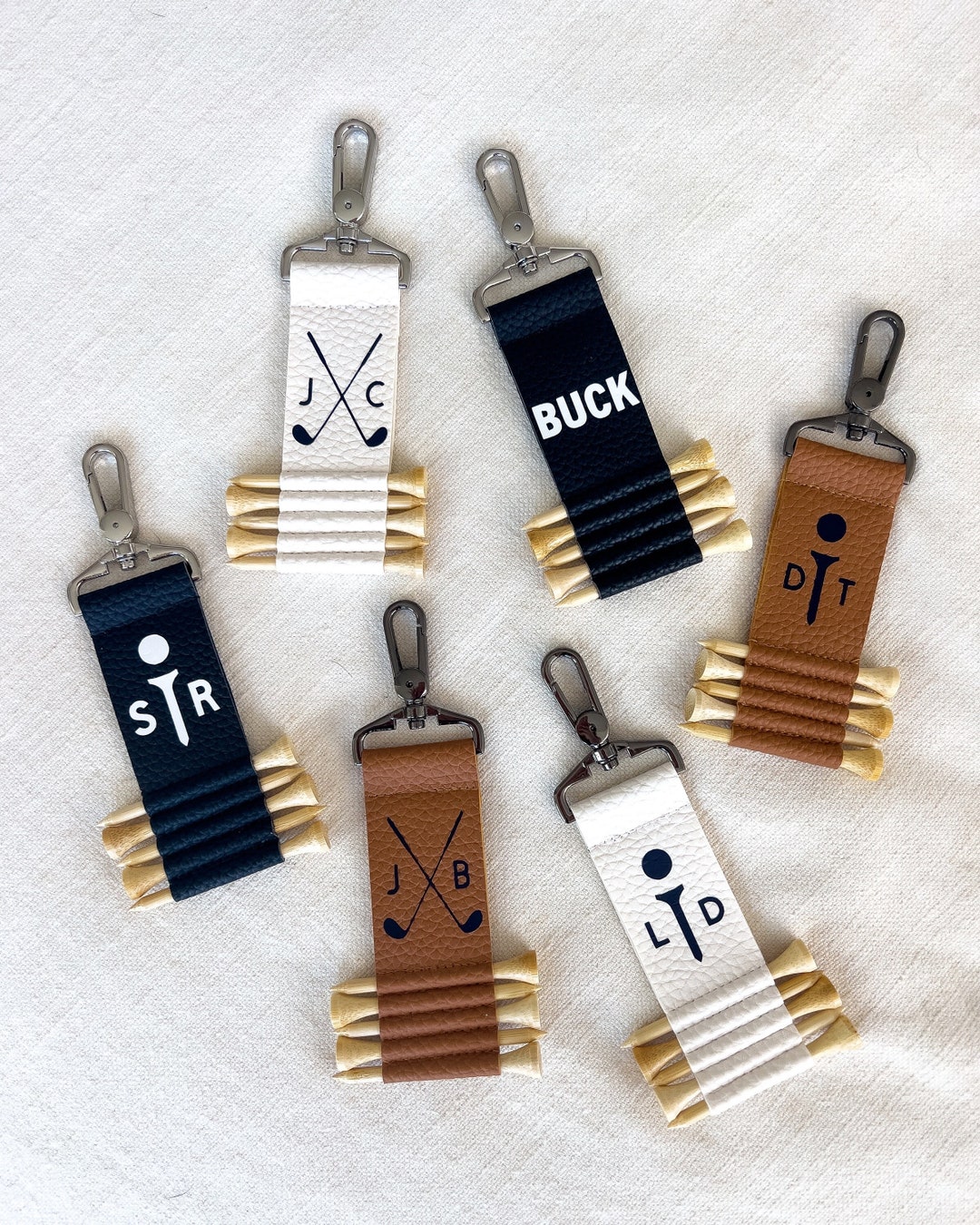 Golf Bag Tag Personalized Golf Tee Holder Golf Gift for Men ...