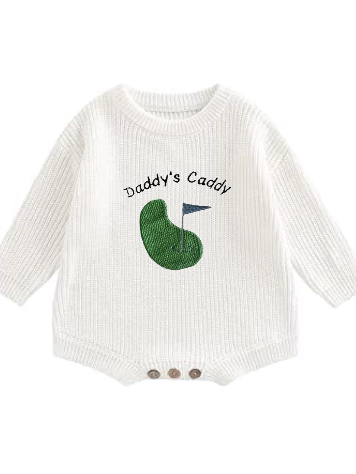 Embroidered Golf Baby Announcement Golf Gift for Baby Personalized Golf ...