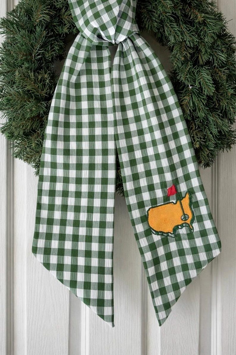Masters Golf Wreath Sash Masters Party Decor the Masters Golf Decor ...
