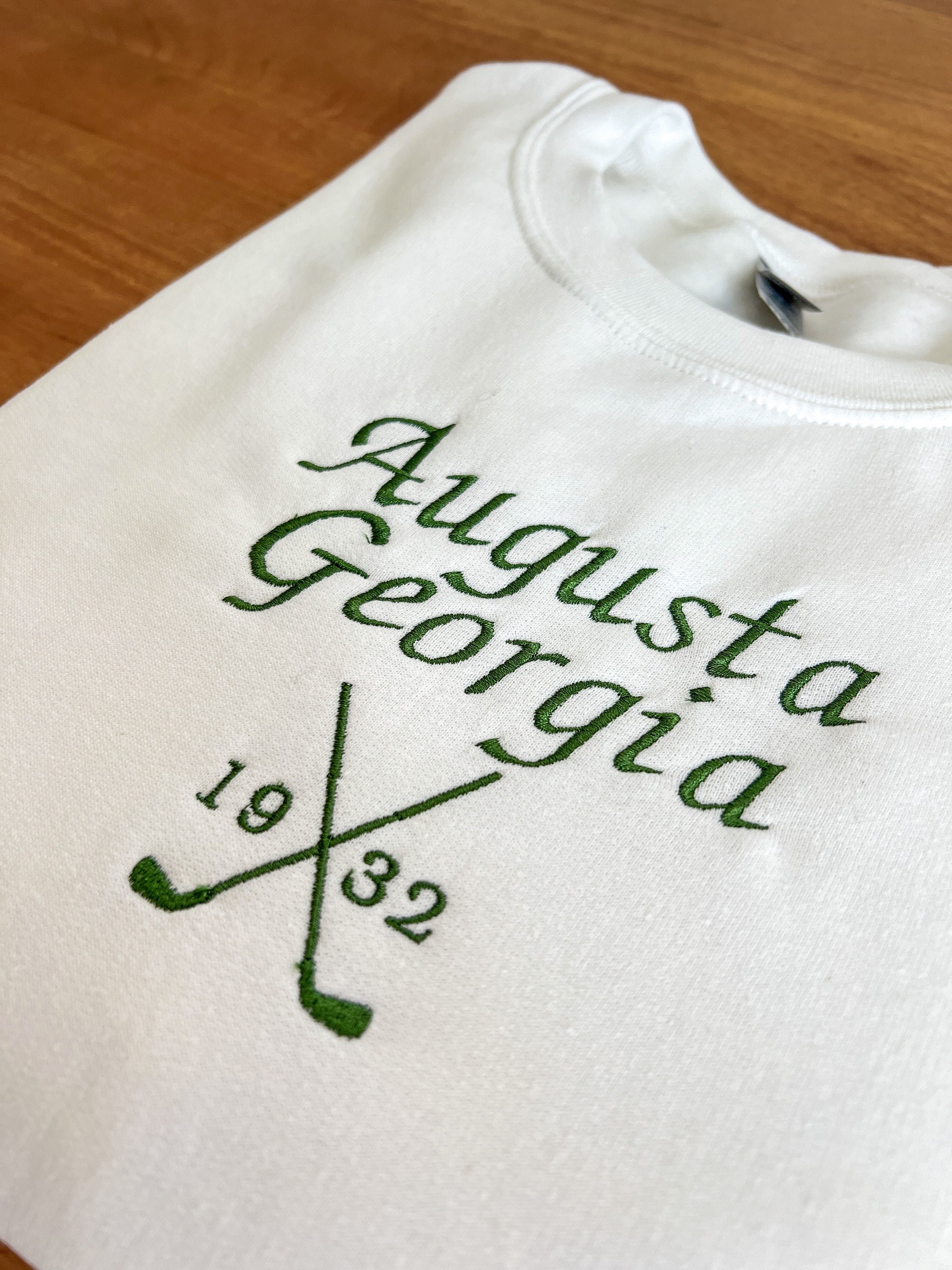 Classic Augusta National Sweatshirt Embroidered Masters Golf Party ...