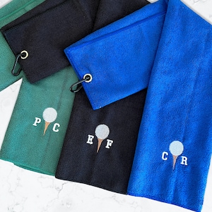 Personalized Golf Towel Golf Gift Embroidered Golf Groomsmen Gift ...