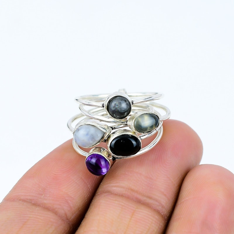 Multi Stone Ring - Etsy