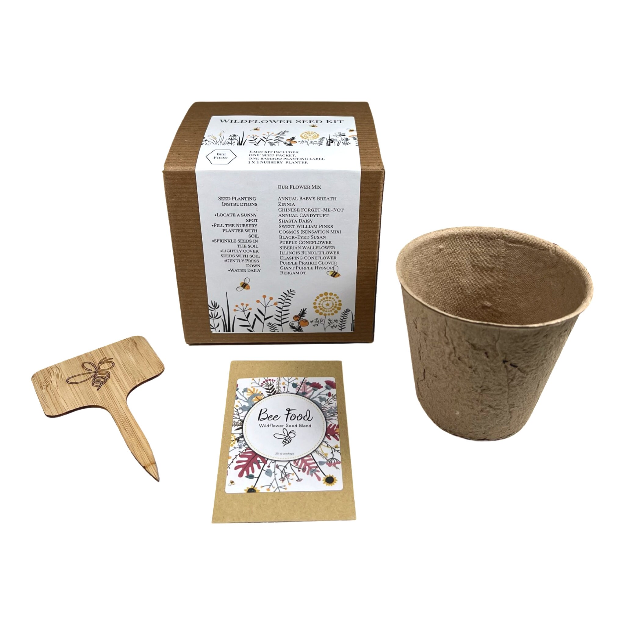 Wildflower-bee FOOD Grow Kit - Etsy