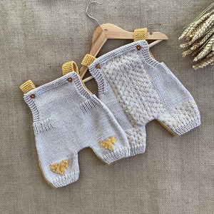 Strawberry Overalls Knitting Pattern Set baby Romper Knitting - Etsy