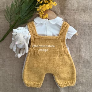 Strawberry Overalls & Dress Knitting Pattern Set | Baby Knitting ...